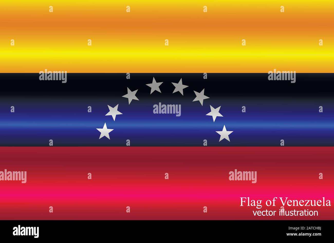Flag of Venezuela with folds. Colorful illustration with flag for ...