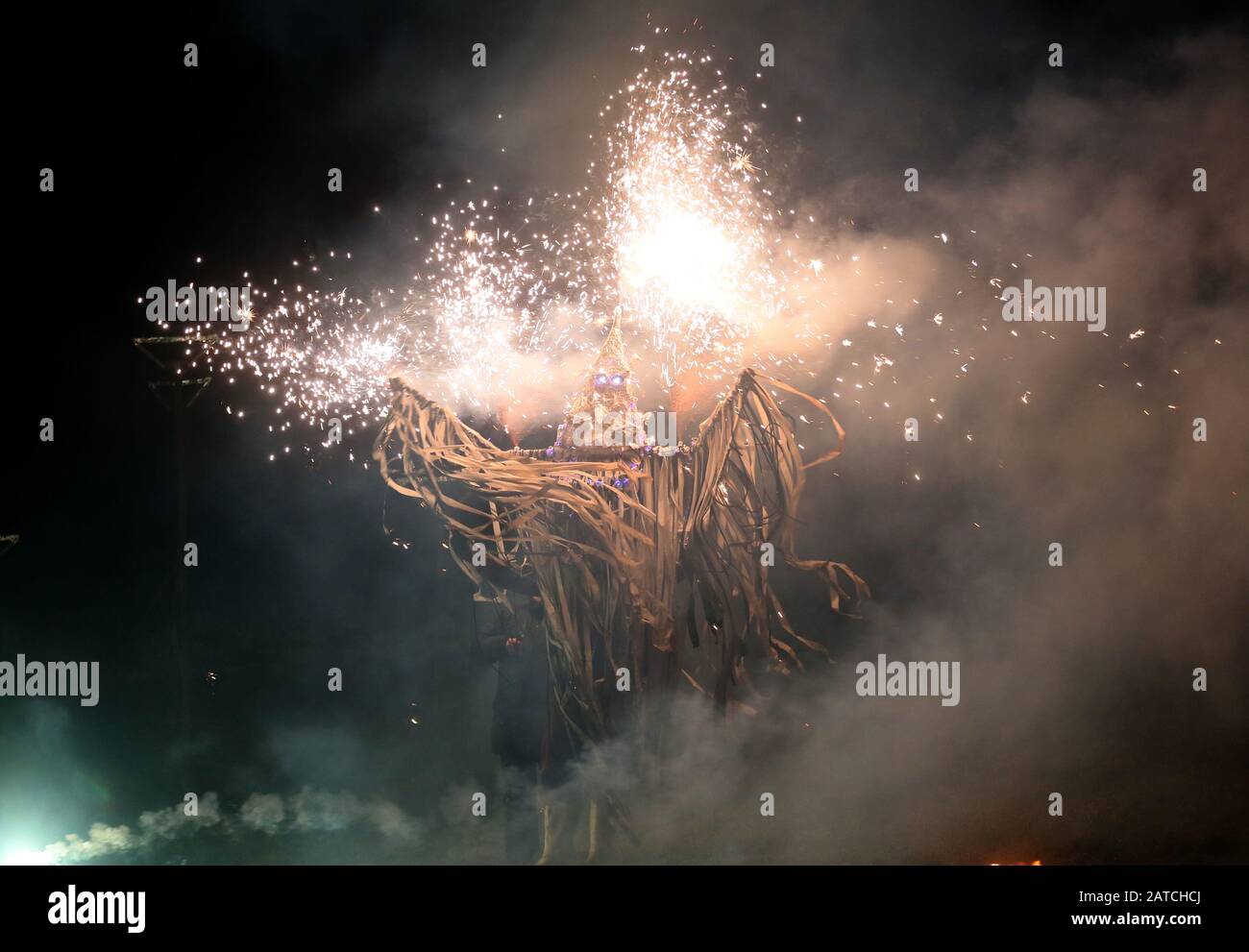 Marsden, UK. 1st February, 2020. The Celtic Imbolc festival takes place ...