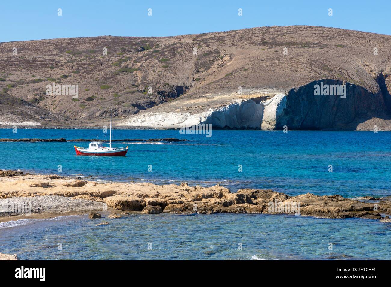 Pollonia beach milos hi-res stock photography and images - Alamy