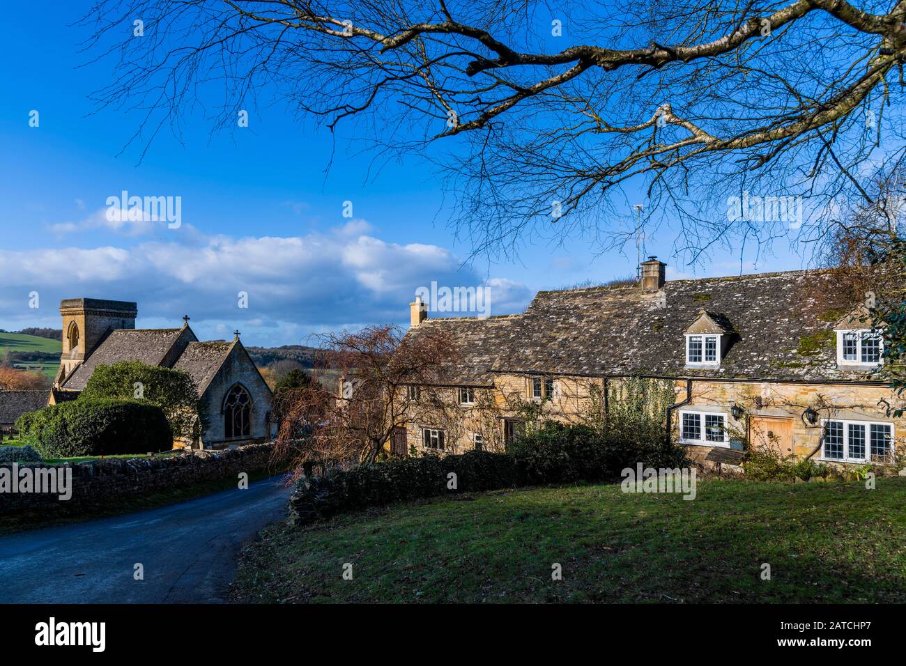 snowshill village cotswolds england uk Stock Photo - Alamy
