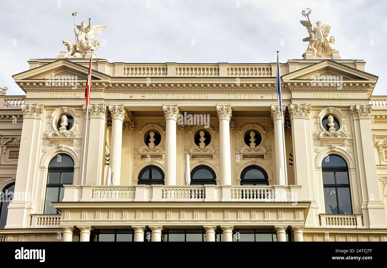 Opera House in Zurich old city center in Switzerland Stock Photo - Alamy