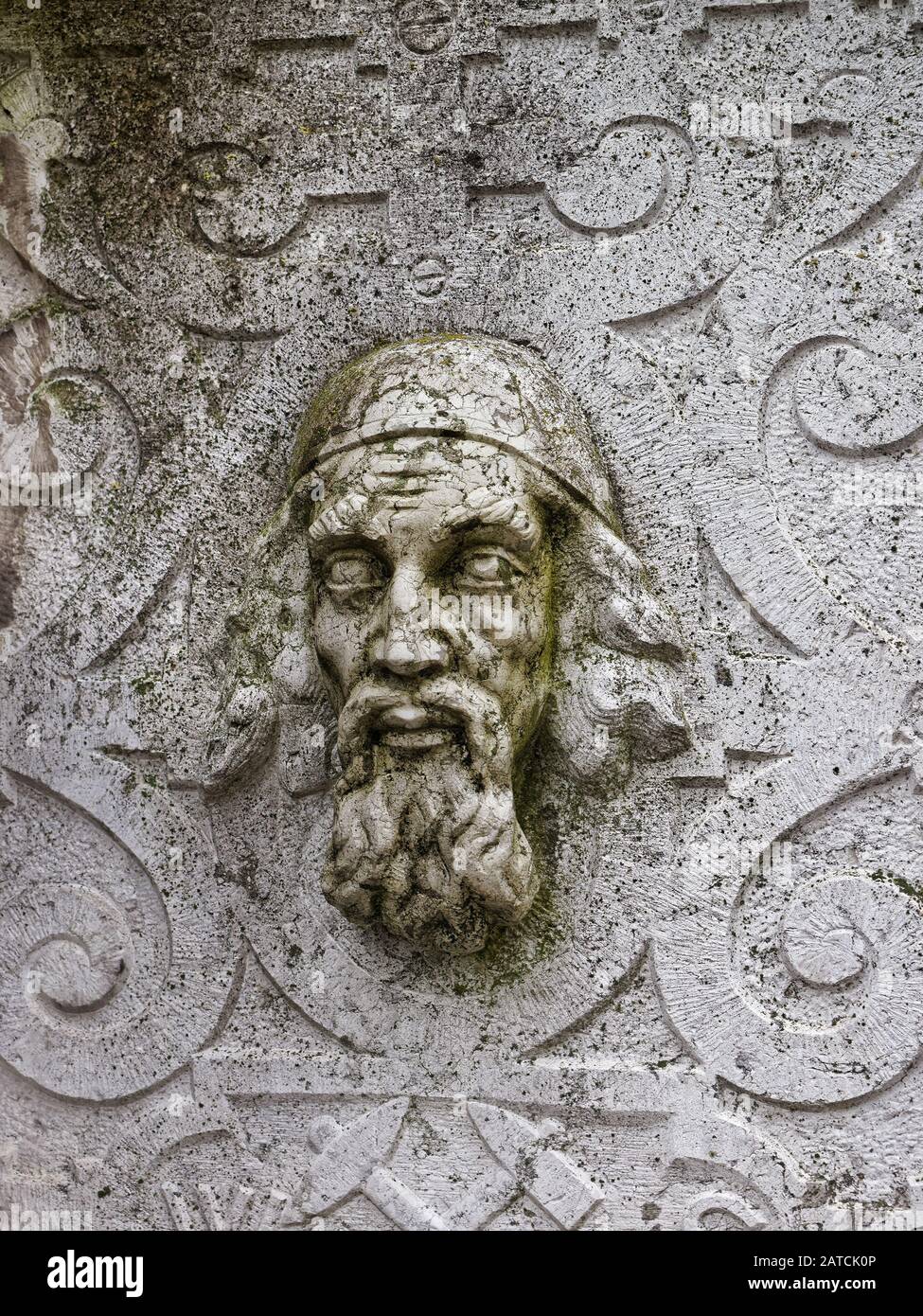 Stone Face Wall Sculpture in the Old Town in Solothurn Stock Photo - Alamy