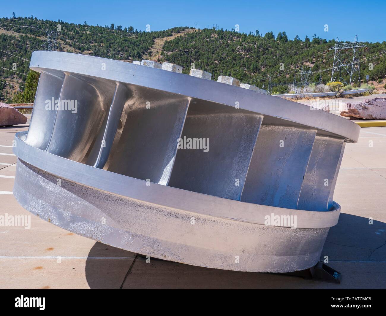 Francis Turbine Wheel, Flaming Gorge Dam Visitor Center, Dutch John ...