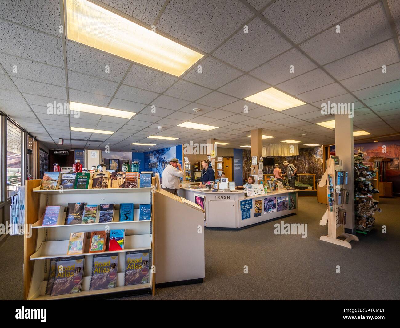 Inside the Visitor Center, Flaming Gorge Dam, Dutch John, Utah Stock ...