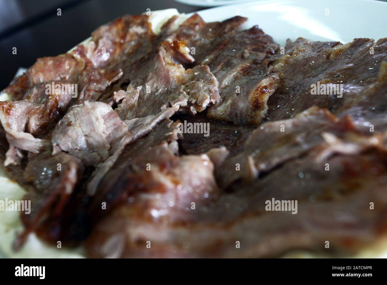 Turkish Doner Kebab in dinner plate Stock Photo - Alamy
