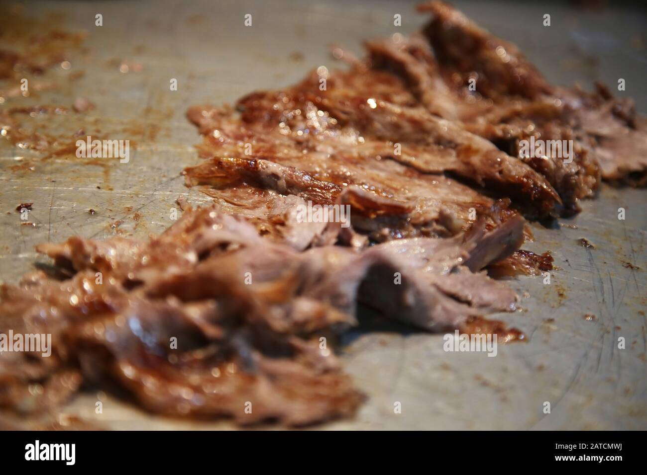 Turkish Doner Kebab in plate Stock Photo - Alamy