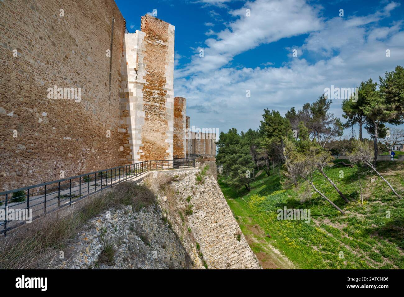 Medieval castle in Lucera, Apulia, Italy Stock Photo - Alamy