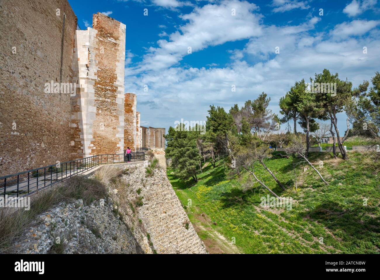 Medieval castle in Lucera, Apulia, Italy Stock Photo - Alamy