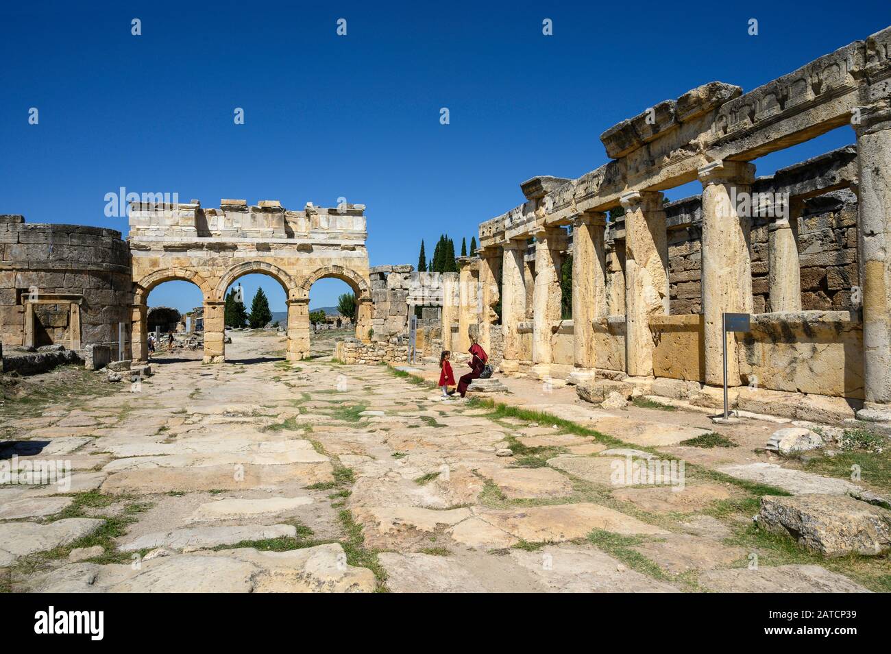 Frontinus Gate and the main thoroughfare of the ancient ancient Greek ...