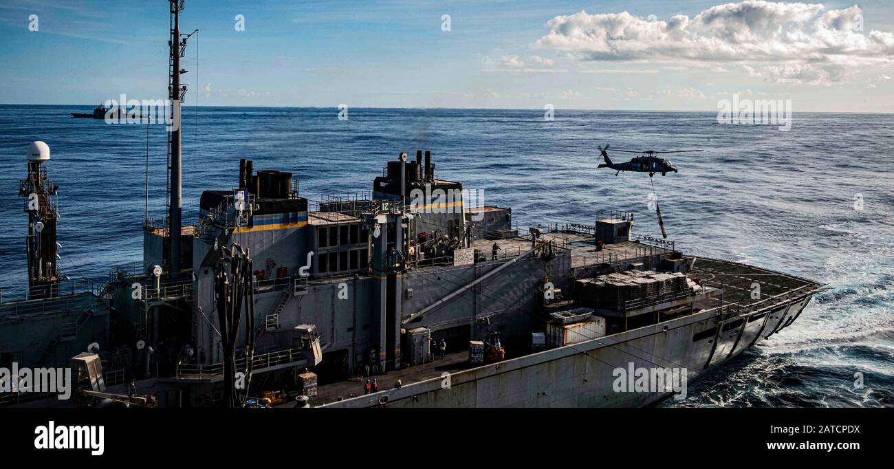 200128-N-YQ383-1086 PACIFIC OCEAN (Jan. 28, 2020) An MH-60S Sea Hawk ...