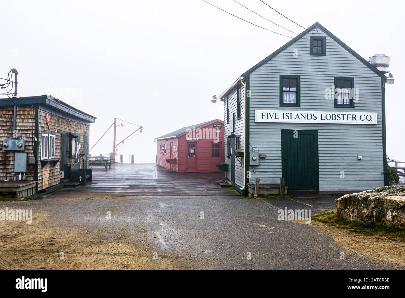 The harbor at Five Islands on Georgetown Island, Maine Stock Photo - Alamy