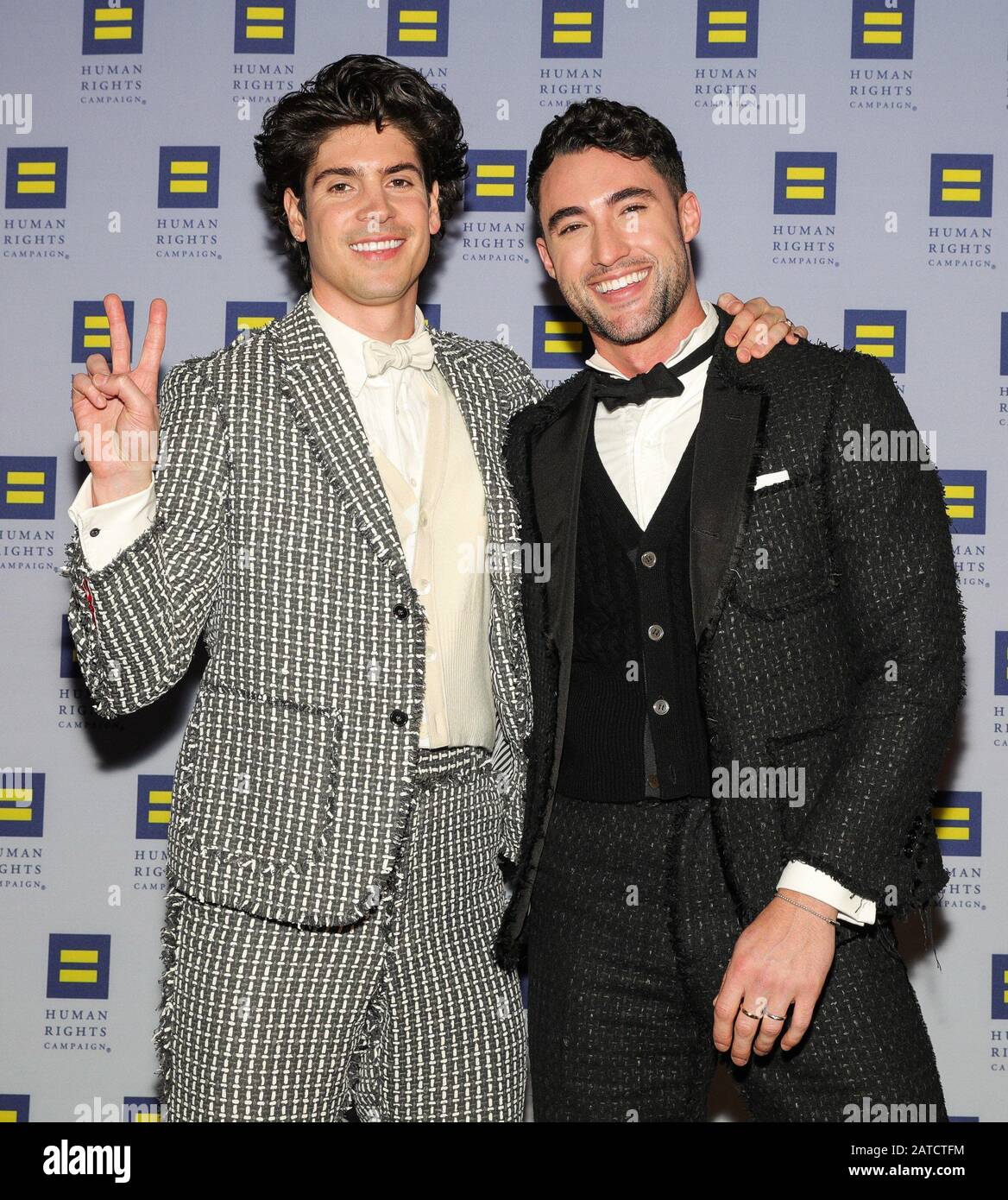 New York, NY, USA. 1st Feb, 2020. Brock Williams, Chris Lin at arrivals ...