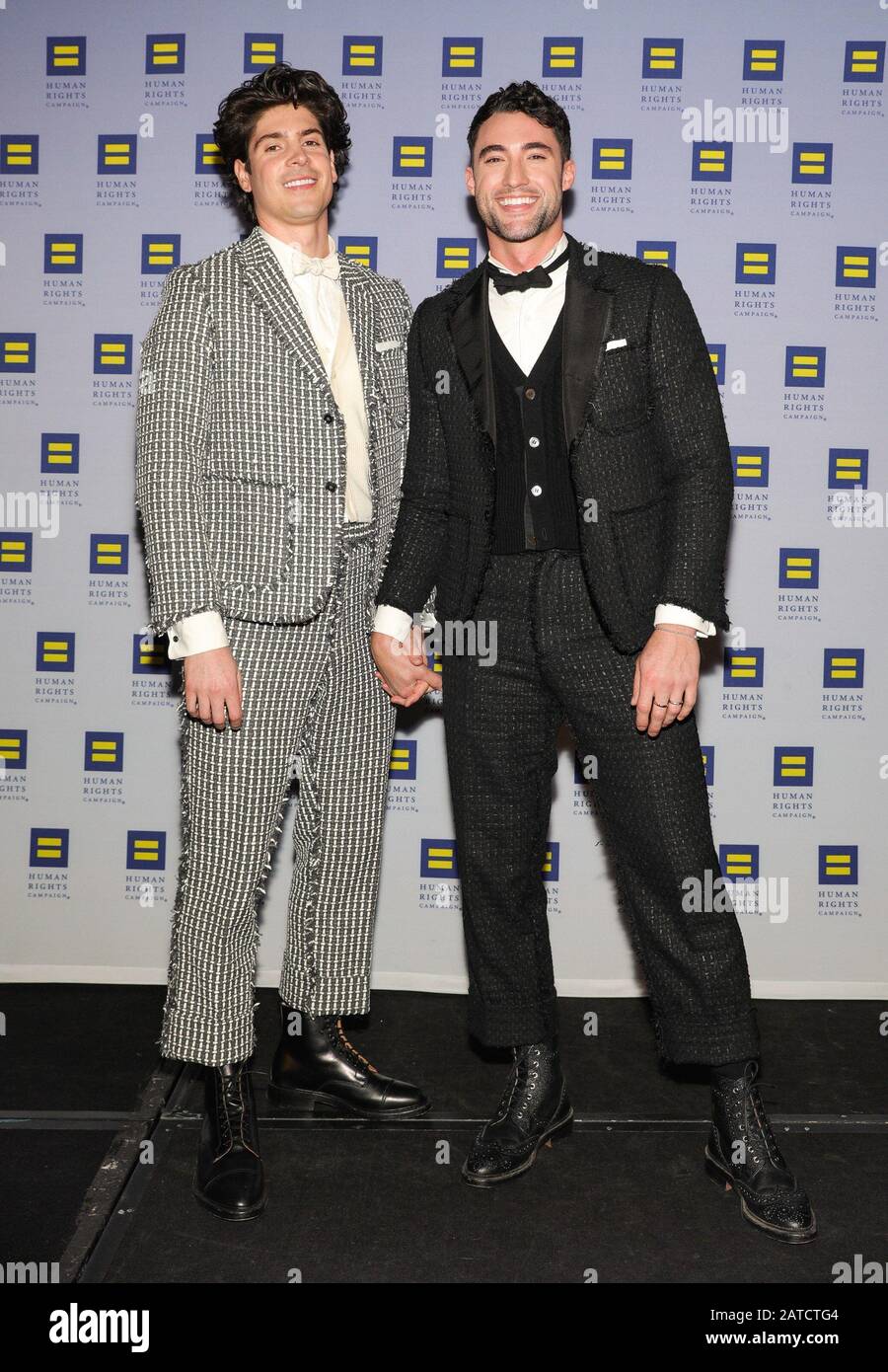 New York, NY, USA. 1st Feb, 2020. Brock Williams, Chris Lin at arrivals ...