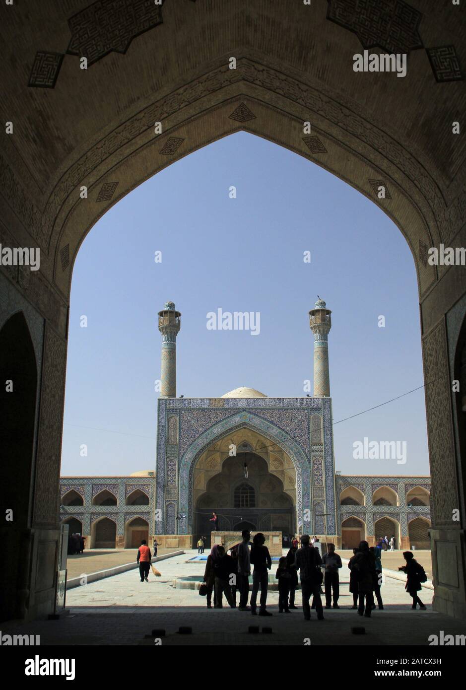 Atiq Comprehensive Mosque of Iran surrounded by people Stock Photo - Alamy