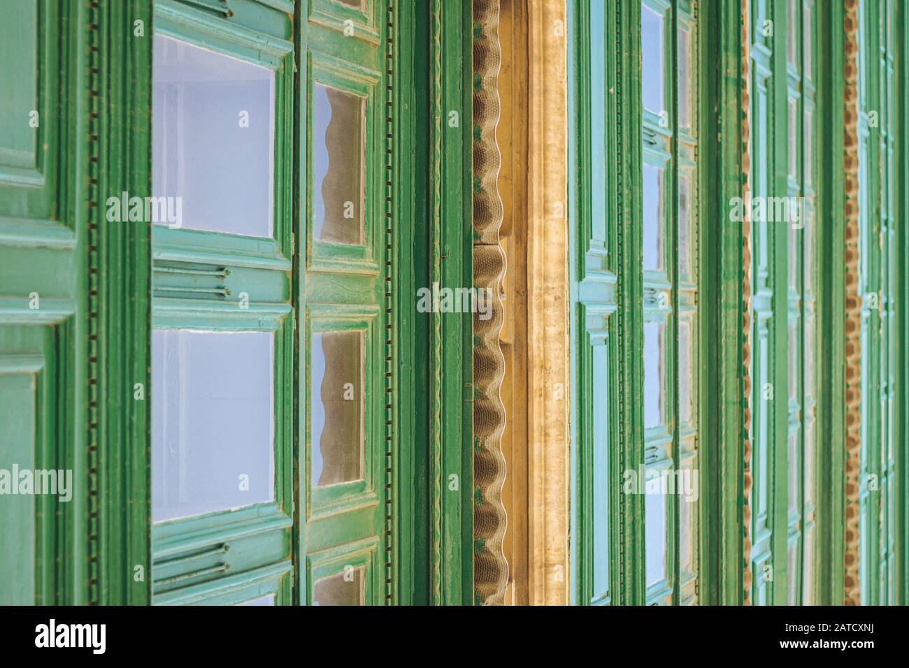 Old green building with interesting textures - great for a cool ...