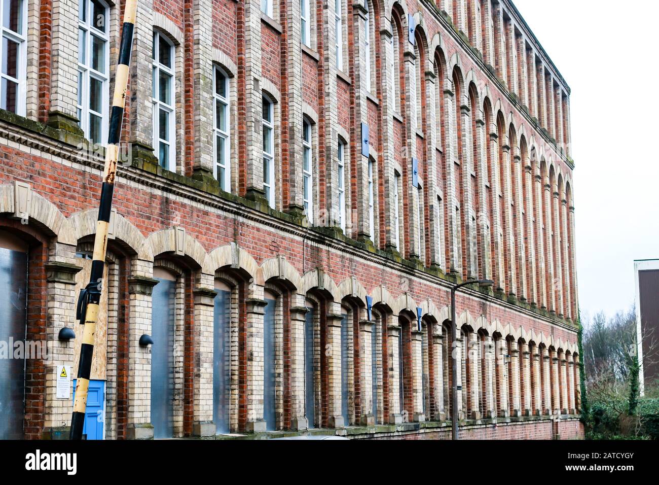 Exterior Of Historic Mill Building High Resolution Stock Photography ...