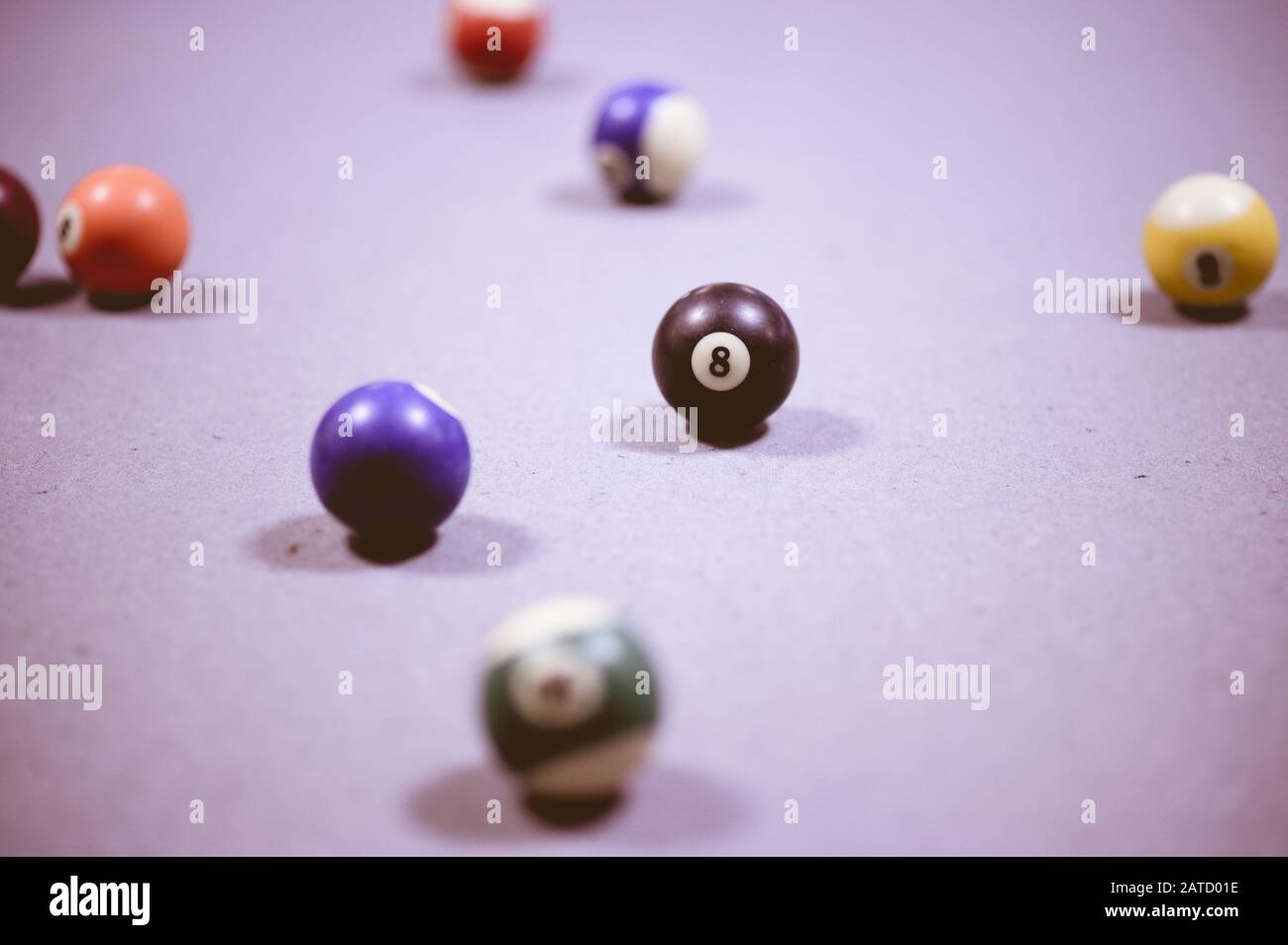 Black billiard table playing hi-res stock photography and images - Alamy