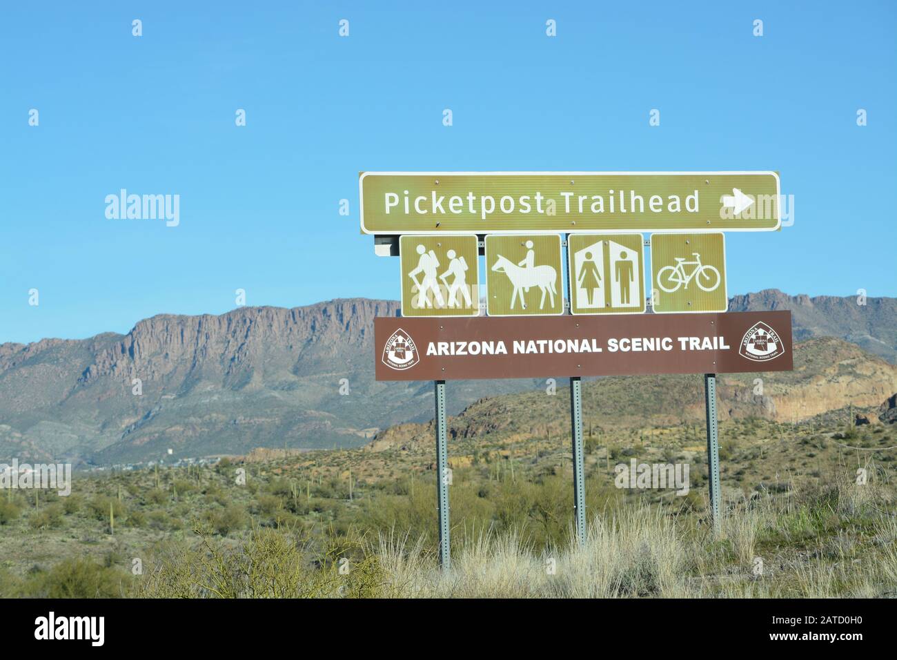 Picketpost Mountain Trail for hiking, horseback riding, bathroom and ...