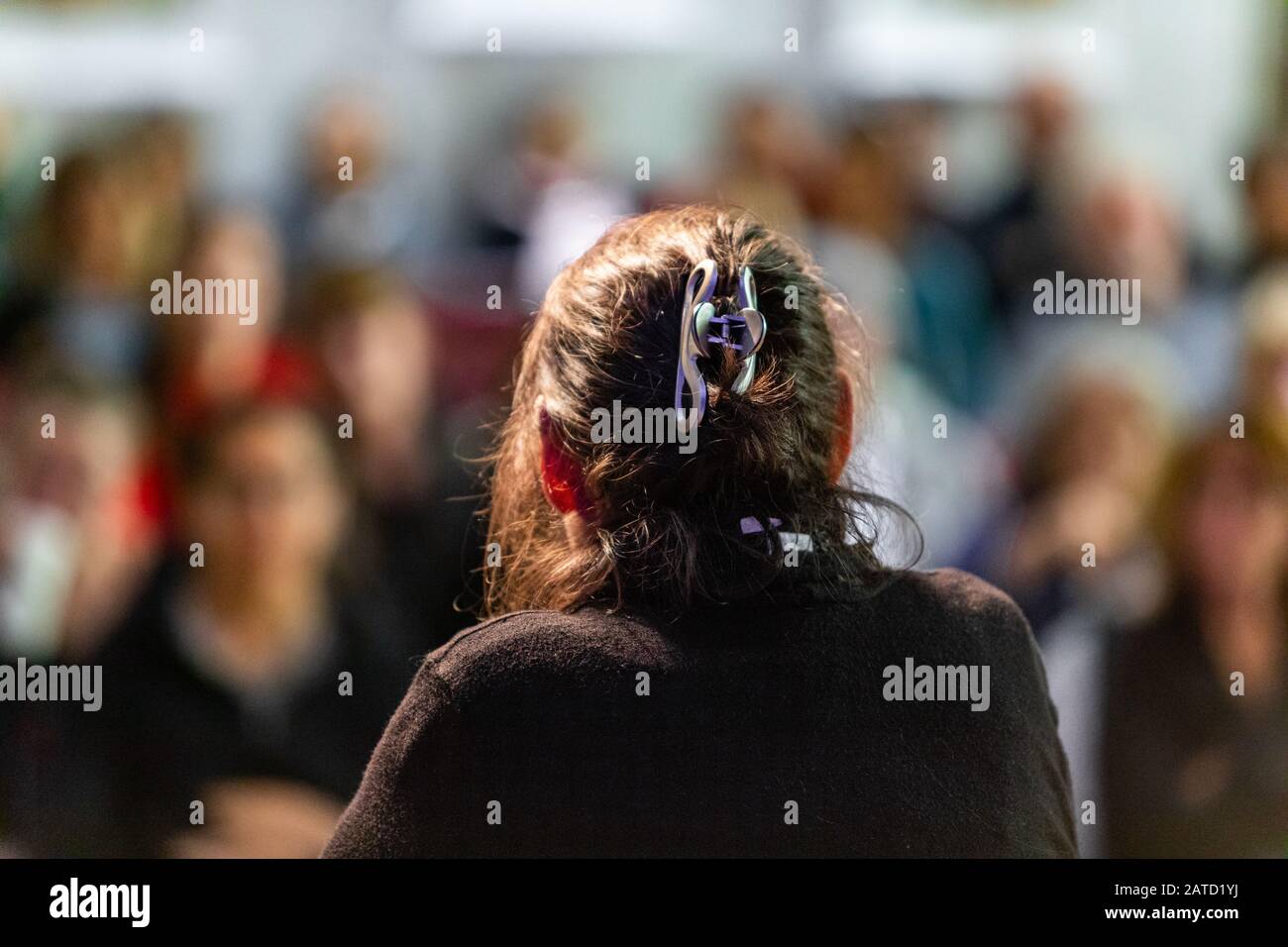 Person Giving Speech Crowd High Resolution Stock Photography and Images ...