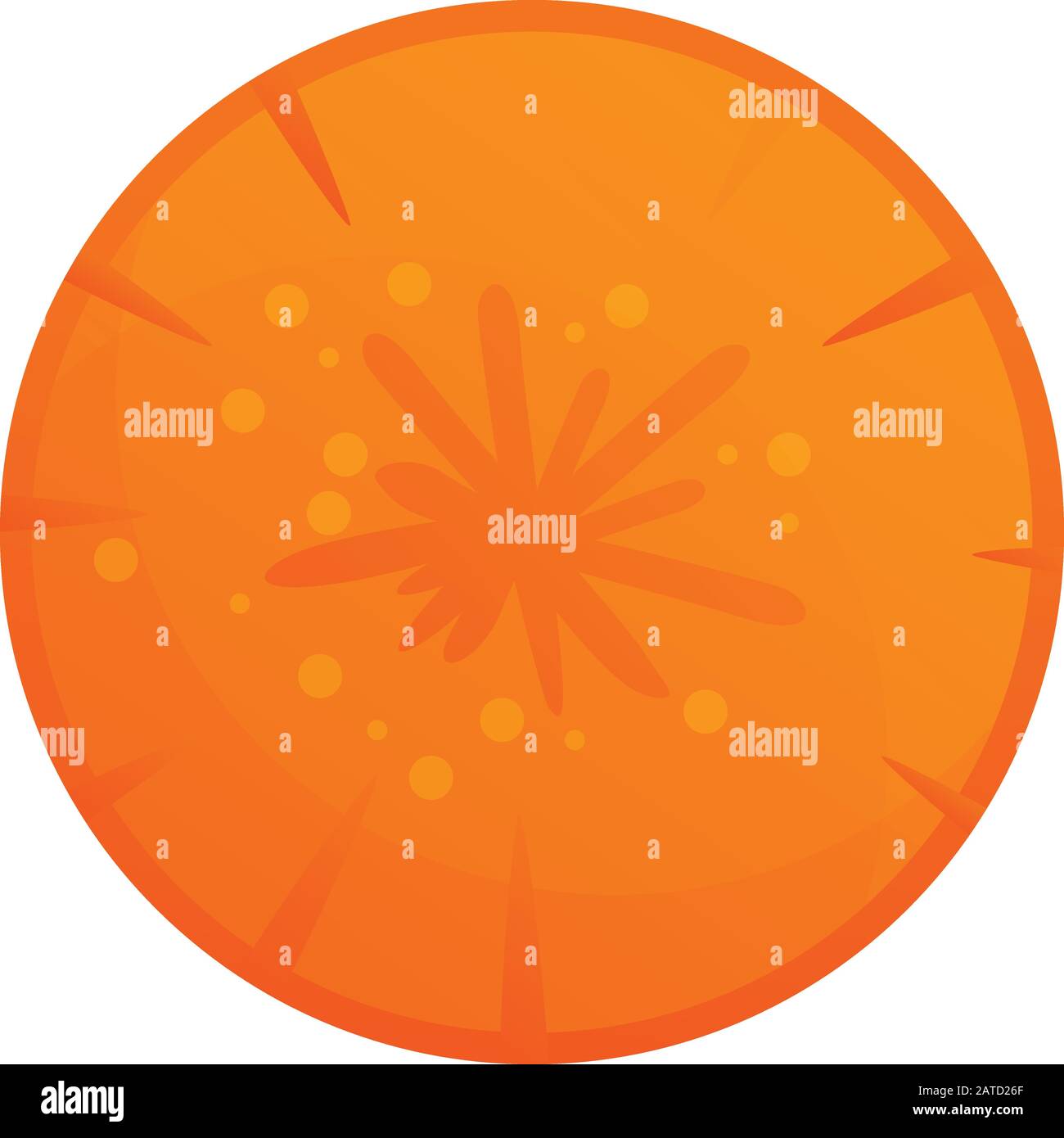 Carrot circle icon. Cartoon of carrot circle vector icon for web design ...