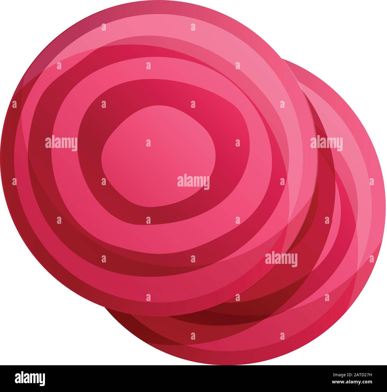 Sliced beet icon. Cartoon of sliced beet vector icon for web design ...
