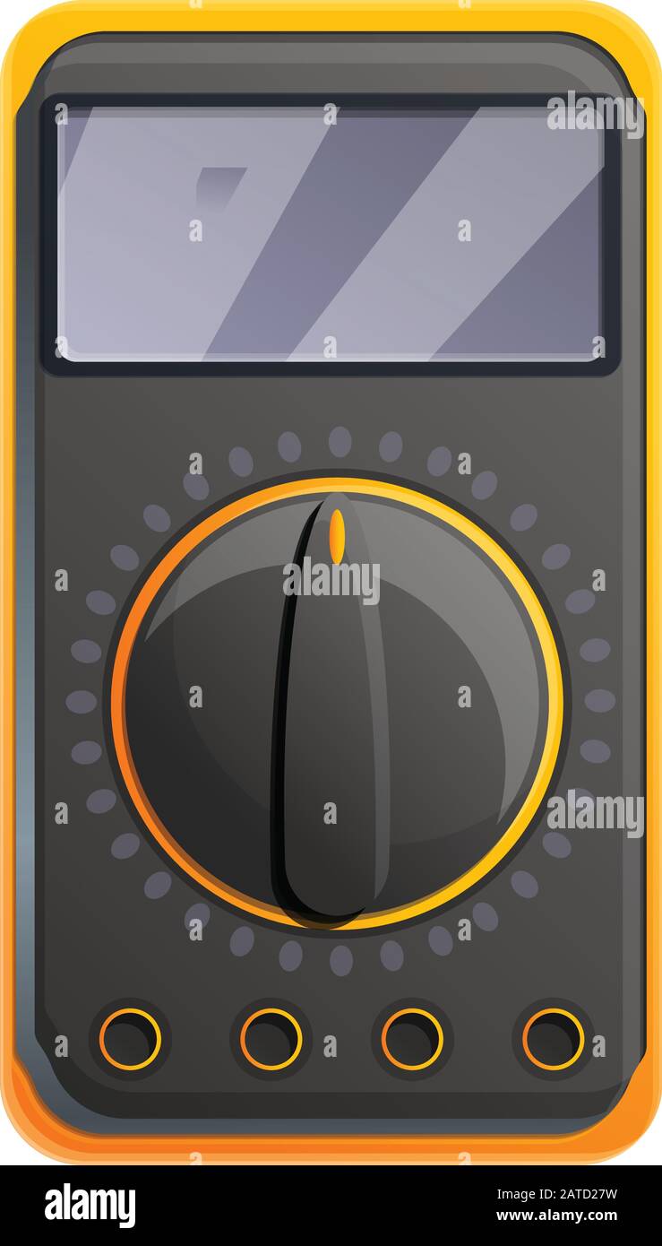 Electric multimeter icon. Cartoon of electric multimeter vector icon ...