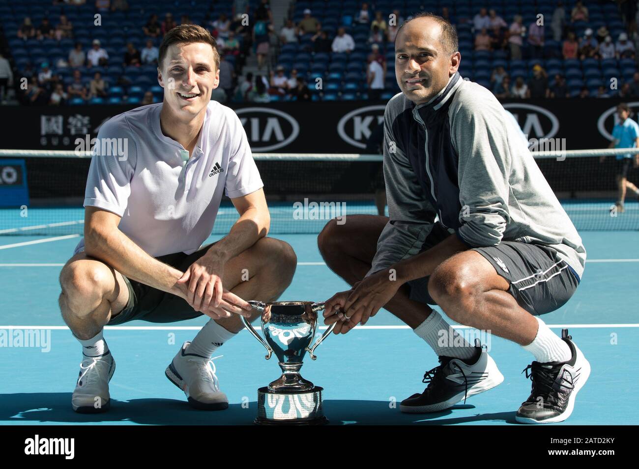 Melbourne, Australia. 02nd Feb, 2020. Joe Salisbury of UK and Rajeev ...