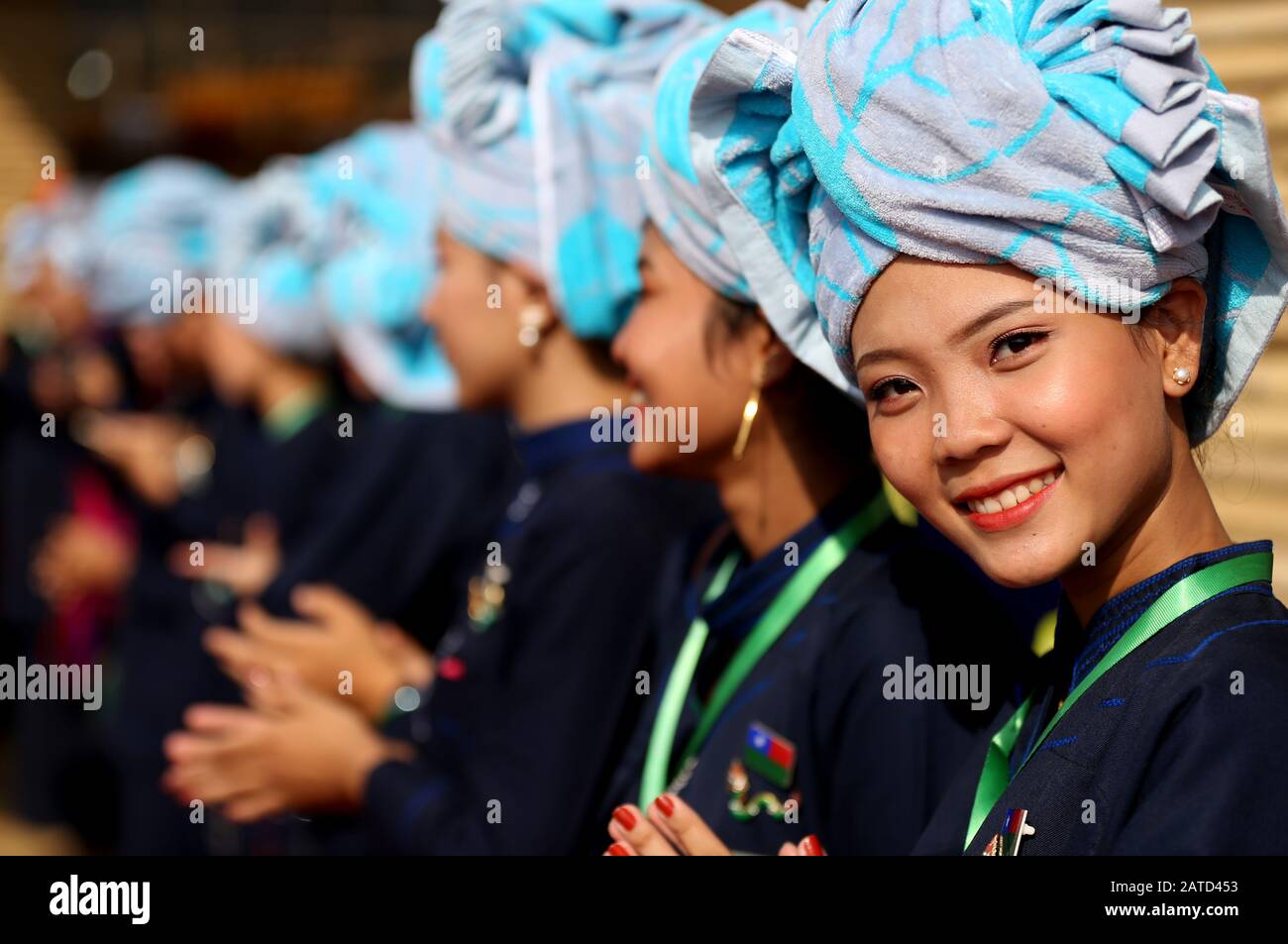 Beijing, Myanmar. 1st Feb, 2020. People attend the opening ceremony of ...