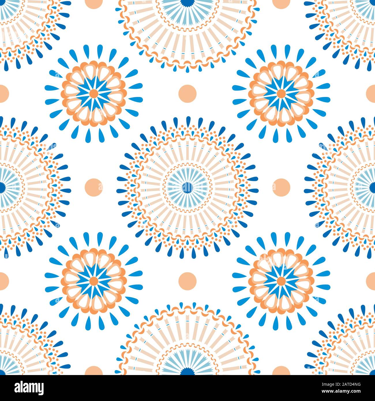 Vector seamless pattern with African ornaments. Authentic background ...