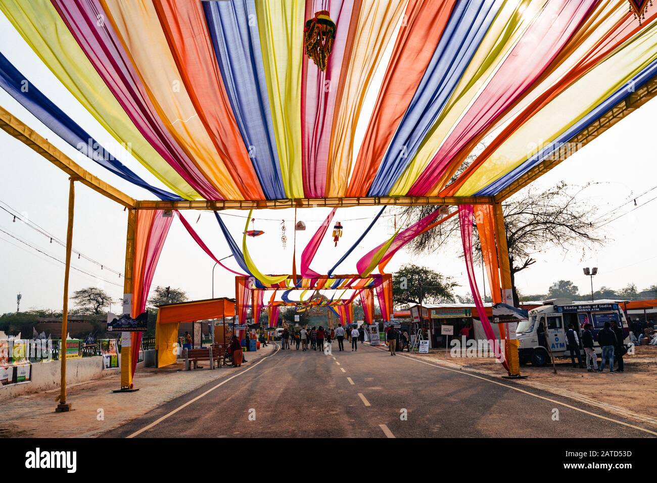 Entrance gate surajkund mela haryana hi-res stock photography and ...