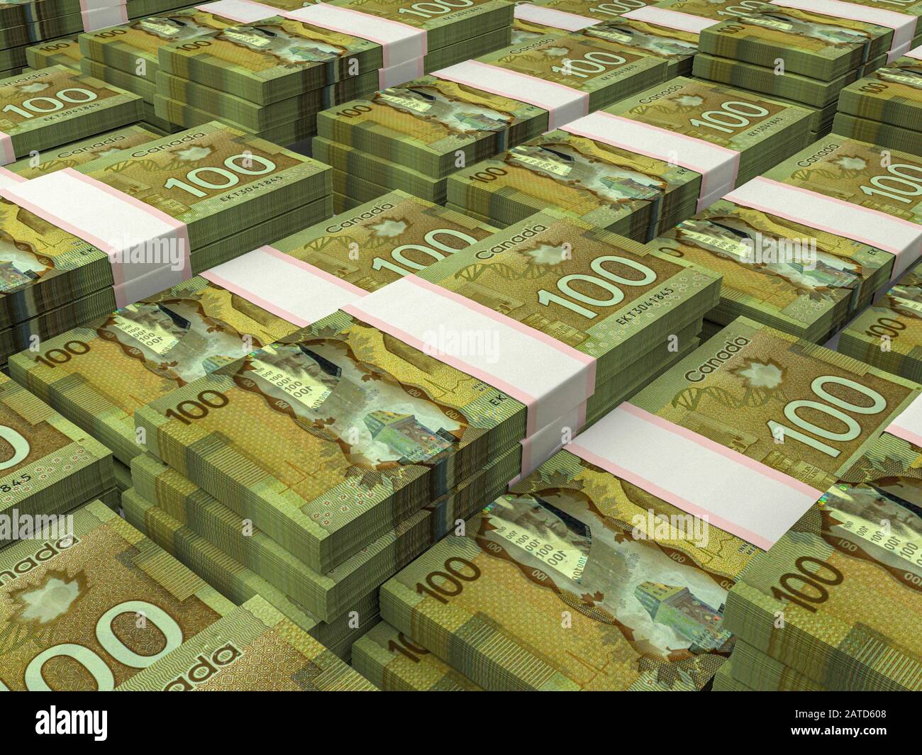 CAD. Canadian currency background. Closeup photo. Dollars of Canada ...