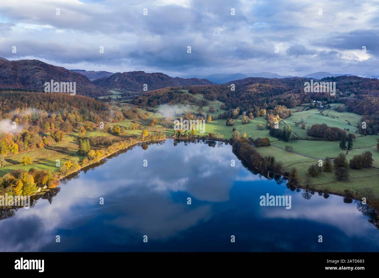 Coniston water aerial hi-res stock photography and images - Alamy