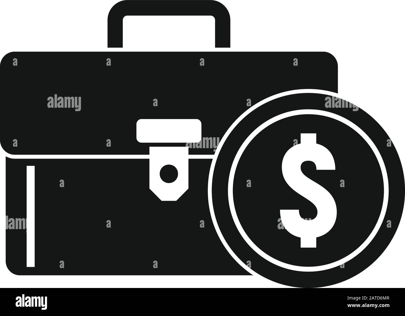 Money case icon. Simple illustration of money case vector icon for web ...