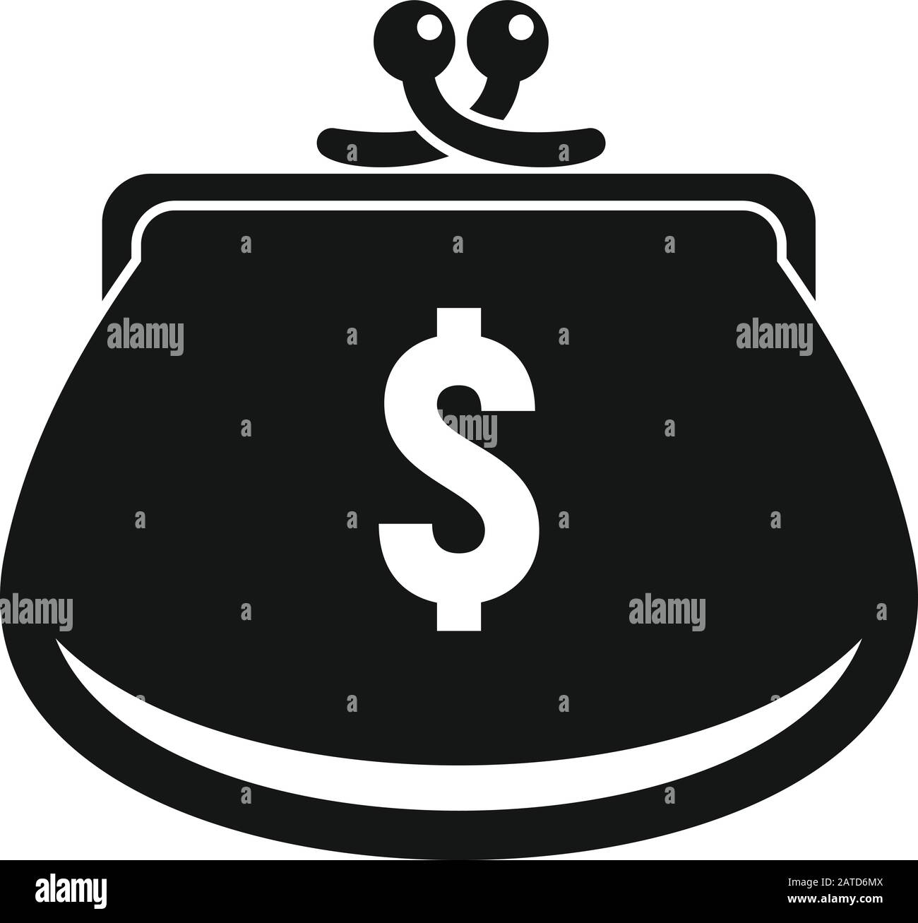 Money wallet icon. Simple illustration of money wallet vector icon for ...