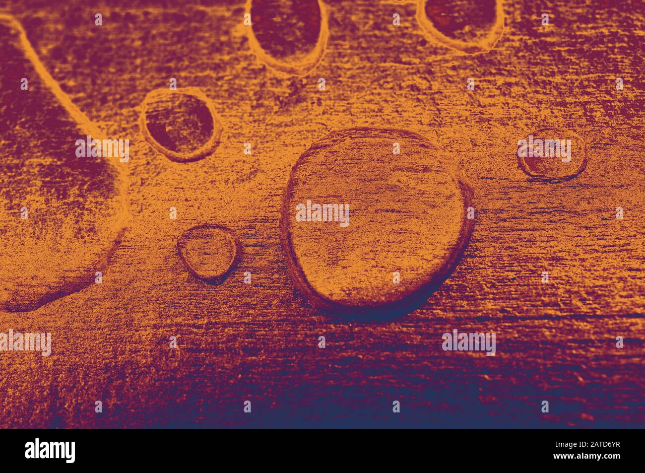 Water drops on a solid surface Stock Photo - Alamy