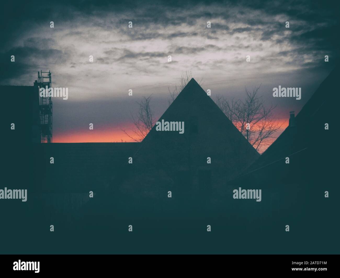 Dawn in the village hi-res stock photography and images - Alamy