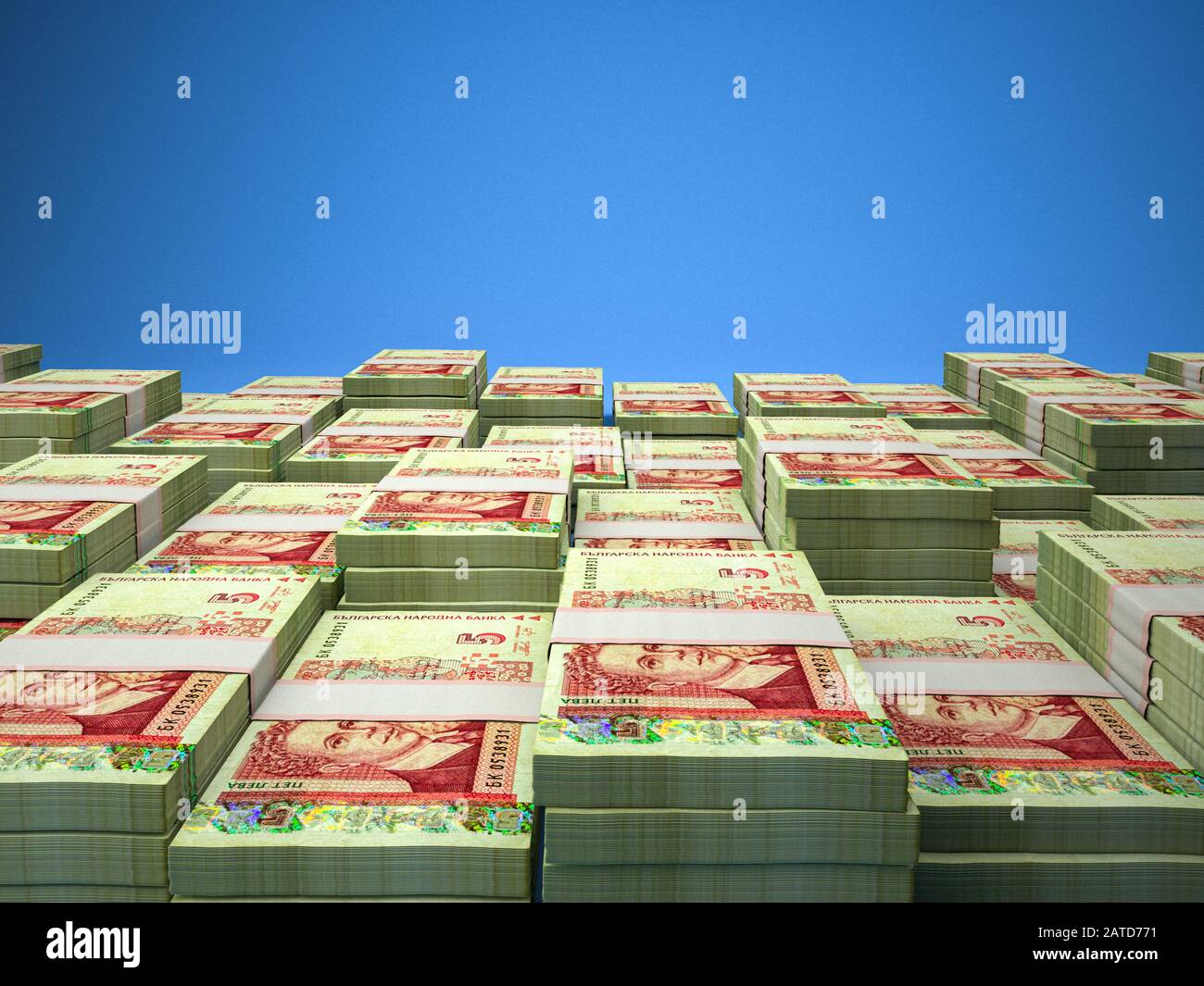 Money of Bulgaria. Bulgarian banknotes background Stock Photo - Alamy