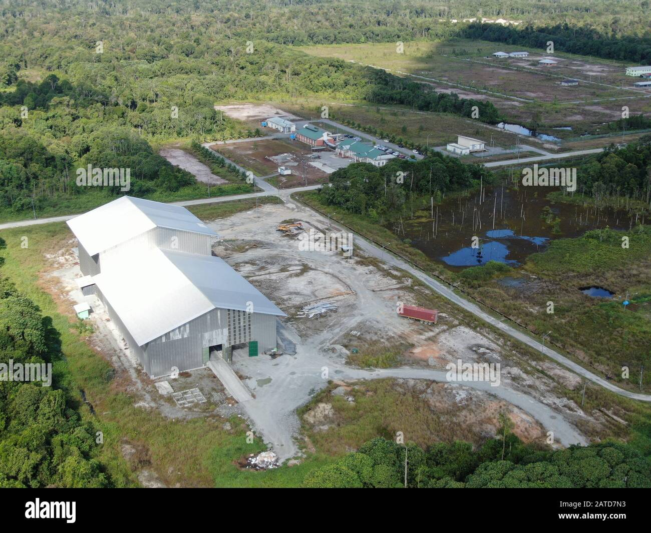 Kuching, Sarawak / Malaysia - October 19 2019: The buildings and ...