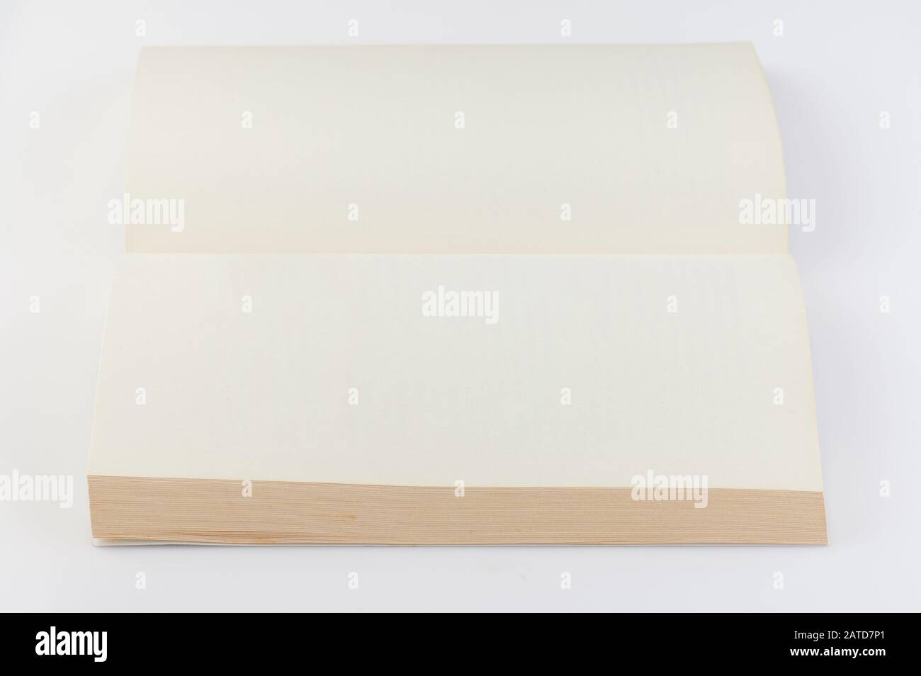 Empty yellow open book side view isolated on white background Stock ...