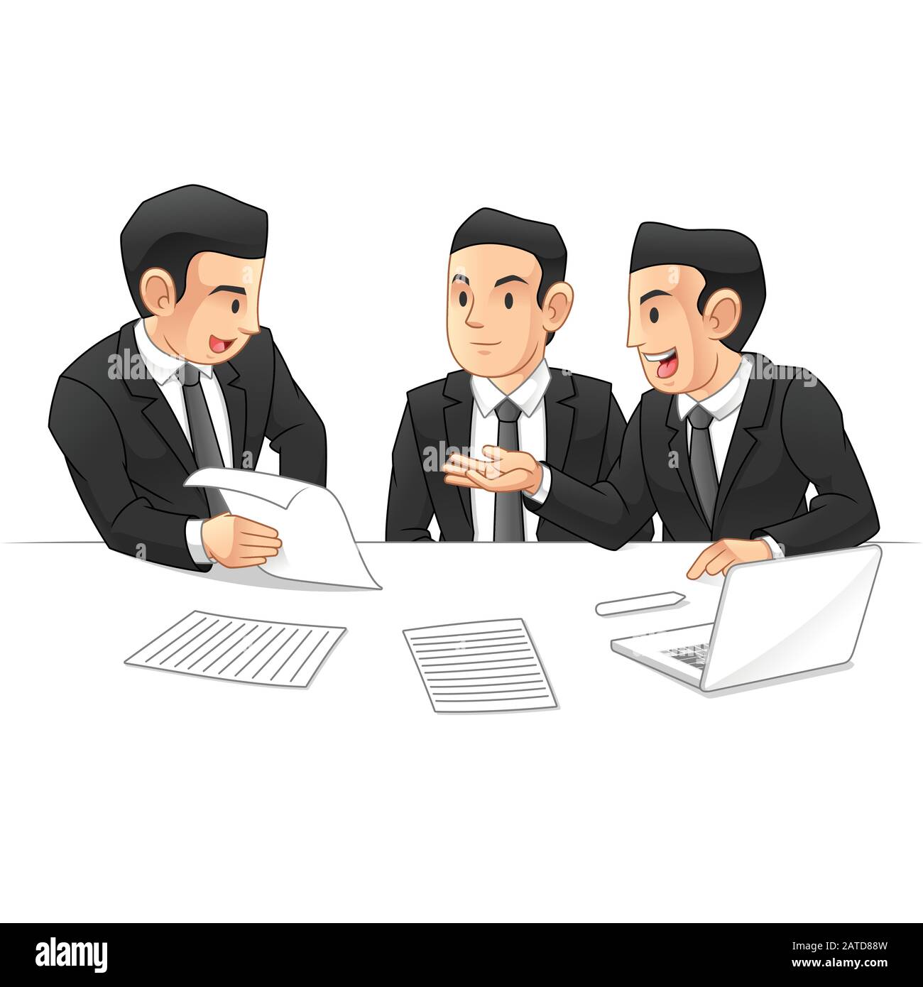 Meeting in situation room Stock Vector Images - Alamy