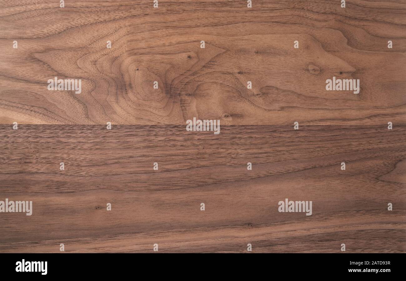 Texture of sanded raw black walnut wood without finish, background ...