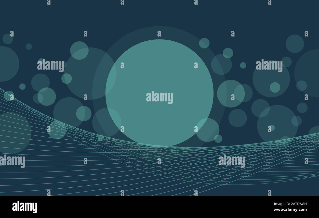 Crossing transparent circles and twisted intertwined curved lines on ...
