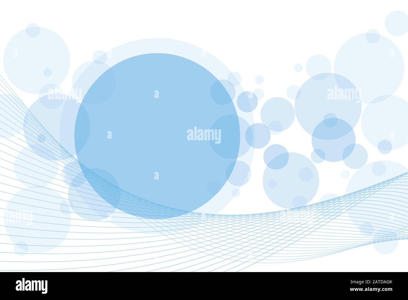 Crossing circles and waved parallel lines abstract background. Random ...