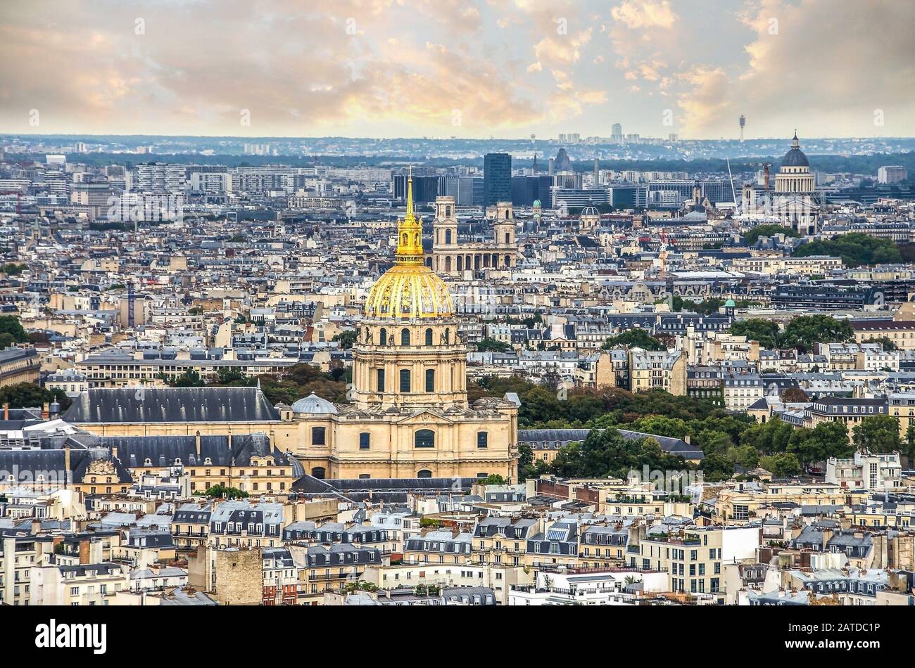 Les invalides - Aerial view of Paris, France Stock Photo - Alamy