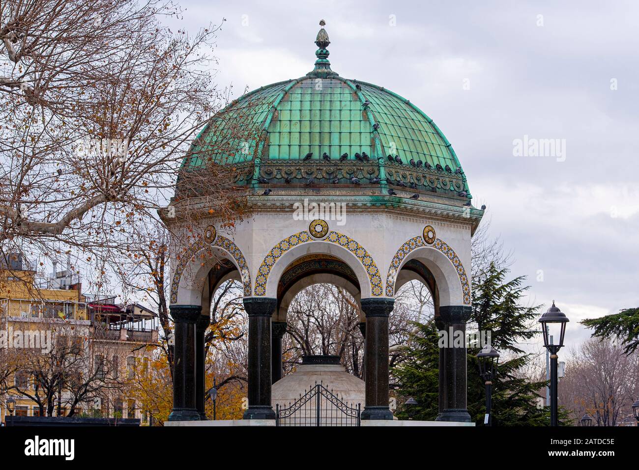 German Fountain at Sultanahmet Square in Istanbul, Turkey Stock Photo ...