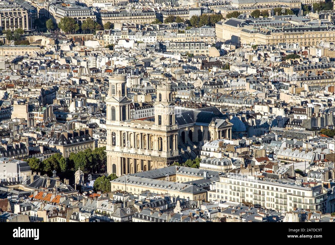 Paris aerial view notre dam hi-res stock photography and images - Alamy