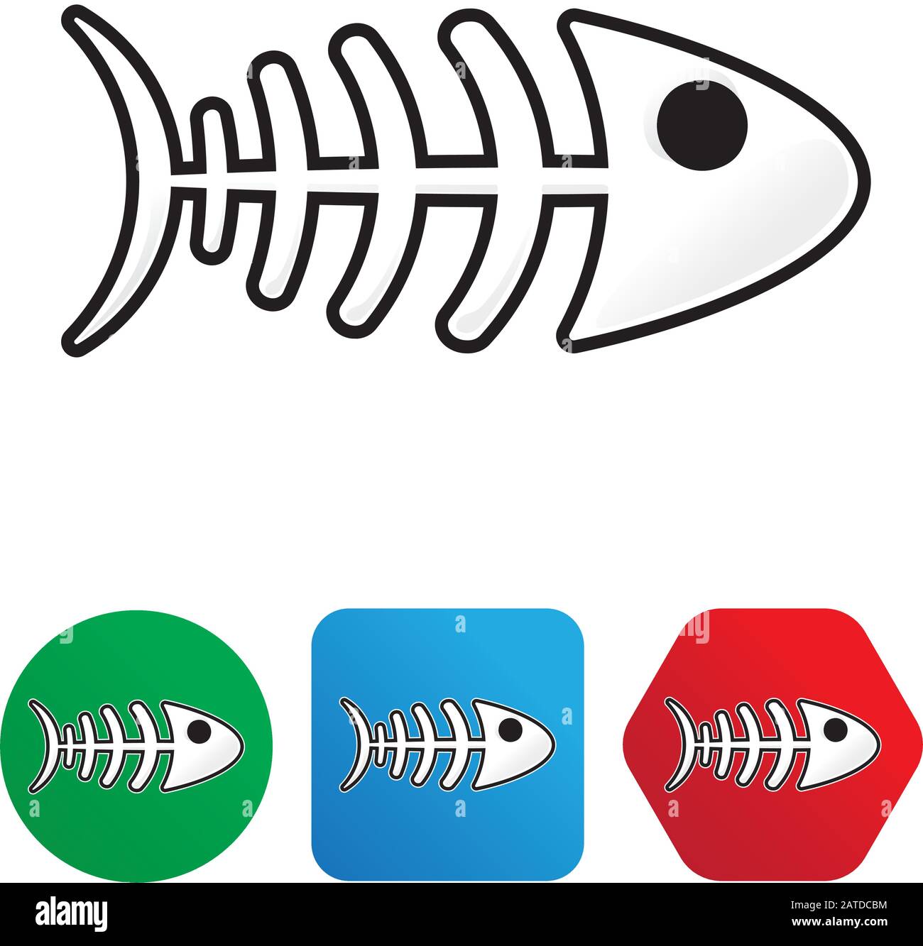 Cartoon fish skeleton hi-res stock photography and images - Alamy