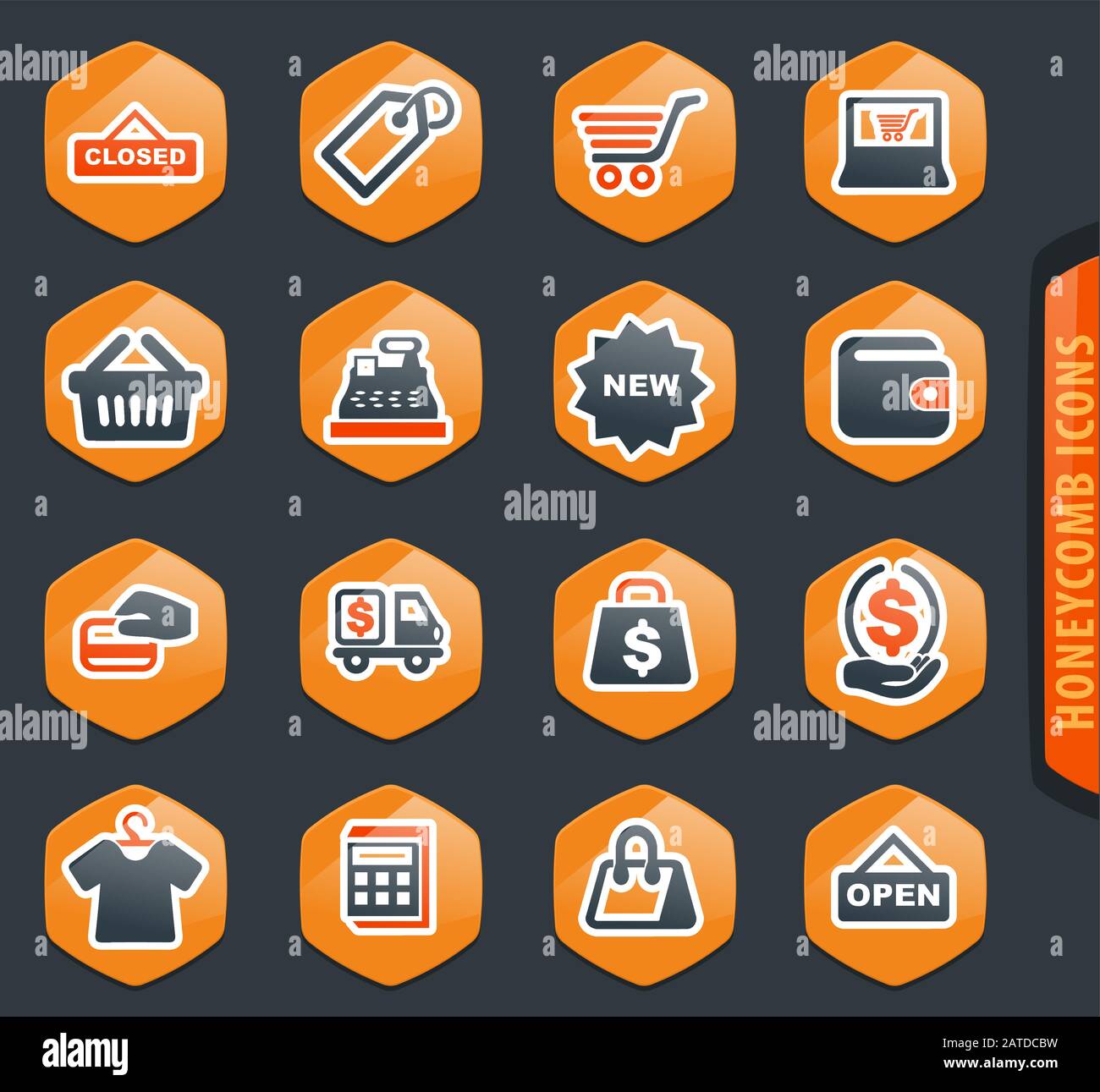 Shop icons set Stock Vector Image & Art - Alamy