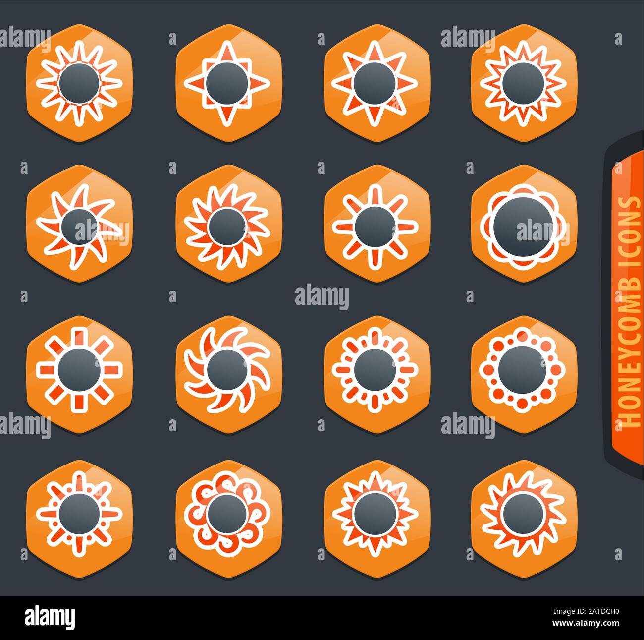 Set of sun icons Stock Vector Image & Art - Alamy