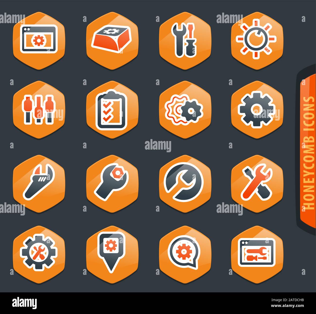 Setting icons set Stock Vector Image & Art - Alamy